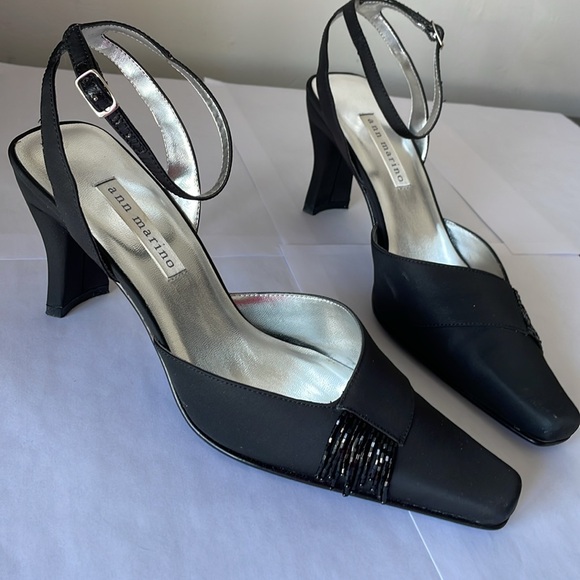 Ann Marino | Shoes | Ann Marino Over Excite Slingback Pumps With Beaded ...